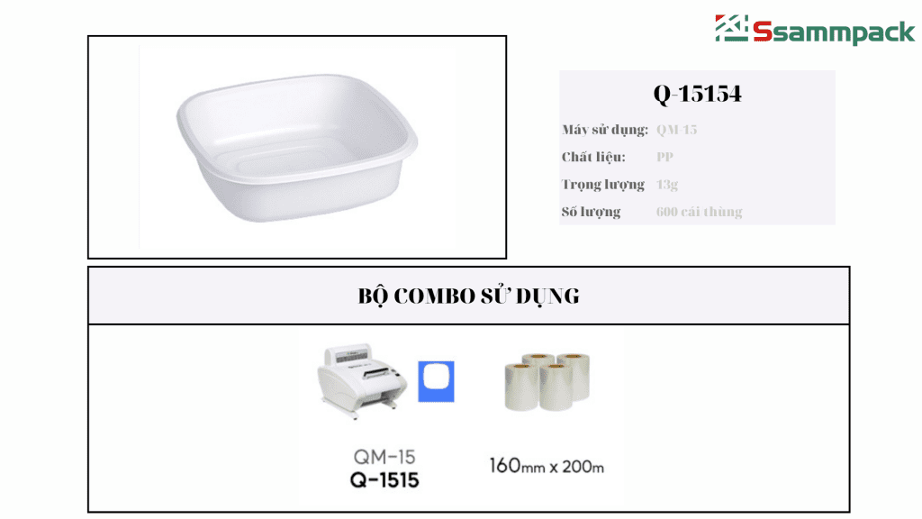KHAY NHỰA G-15154 MÀU TRẮNG – ssammpack.com
